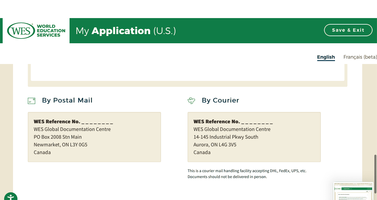 Guide To Apply WES Evaluation - Edvantage Solution